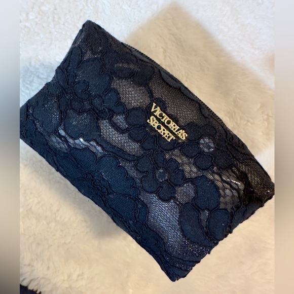 Victoria's Secret | Bags | Victorias Secret Lace Makeup Bag Cosmetic ...